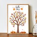 Fall Tree Craft, Fingerprint Art Project, Leaf Painting Printable ...