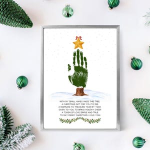 Christmas Handprint Craft, Christmas Tree Handprint Craft, Christmas ...
