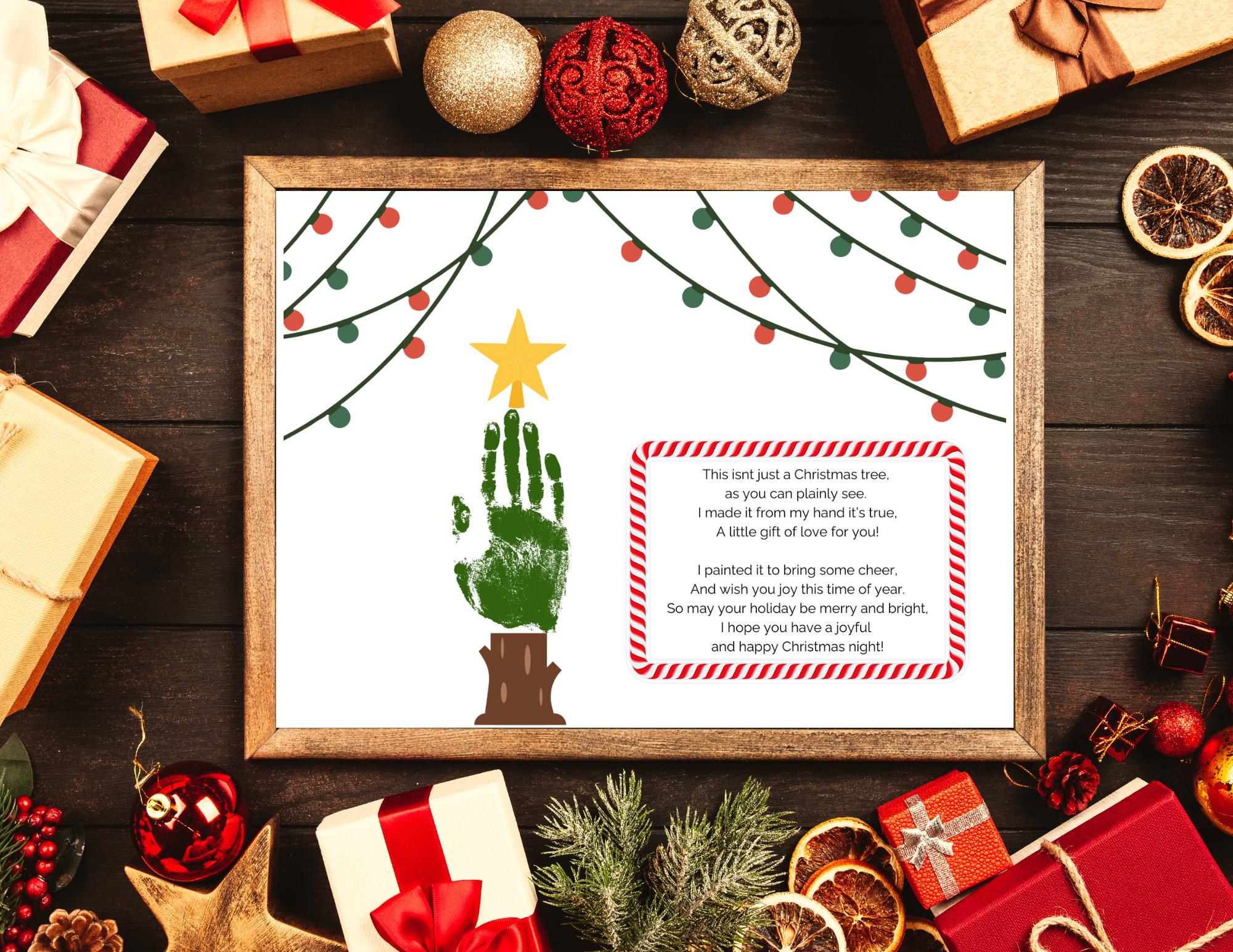 Christmas Tree Handprint Craft for Christmas, Handprint Craft Christmas ...