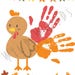 Turkey Handprint Craft, Thanksgiving Craft for Kids, Fall Art Activity ...