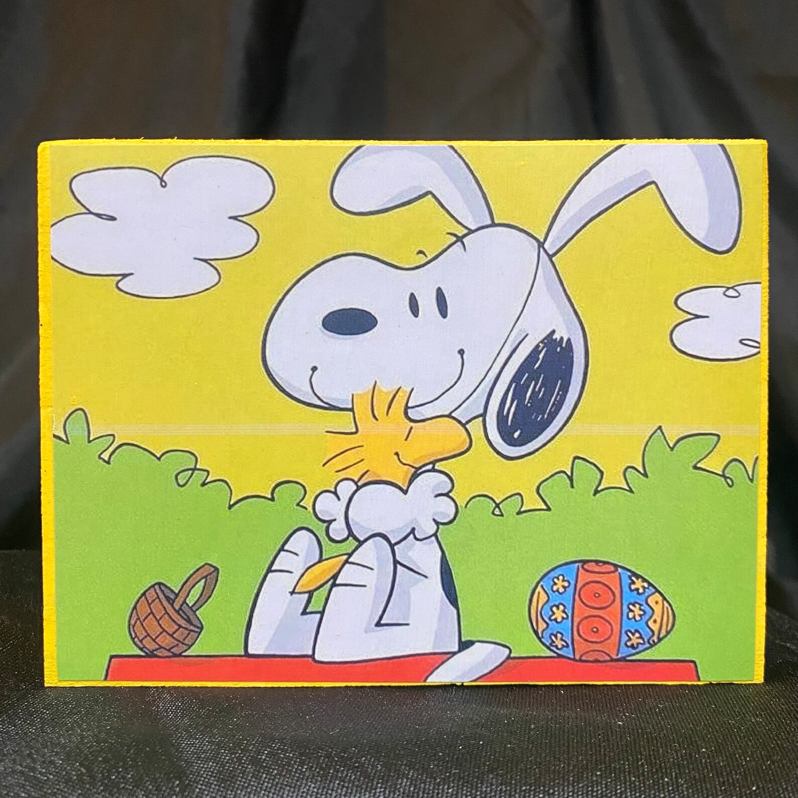 Easter Snoopy Home Decor Block - Etsy
