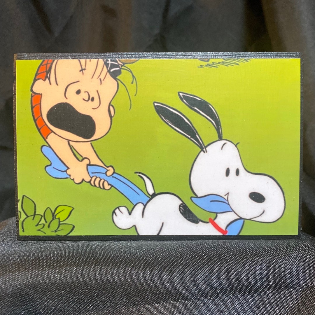 Snoopy & Linus Home Decor Blocks 4x6 - Etsy