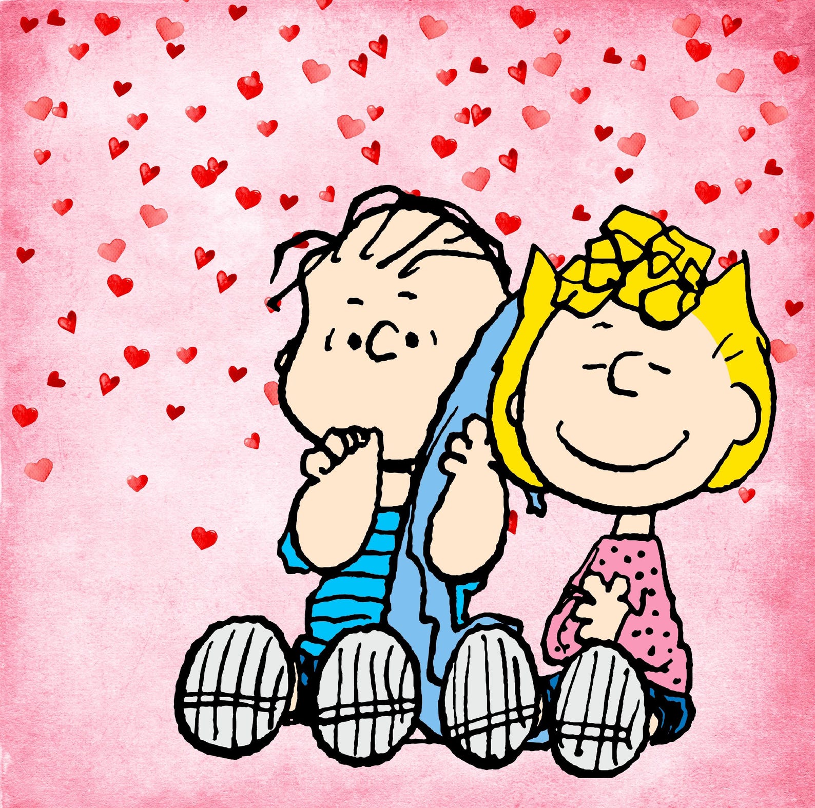 Linus and Sally Sweet Babboo Valentine's Day Home Decor Blocks - Etsy