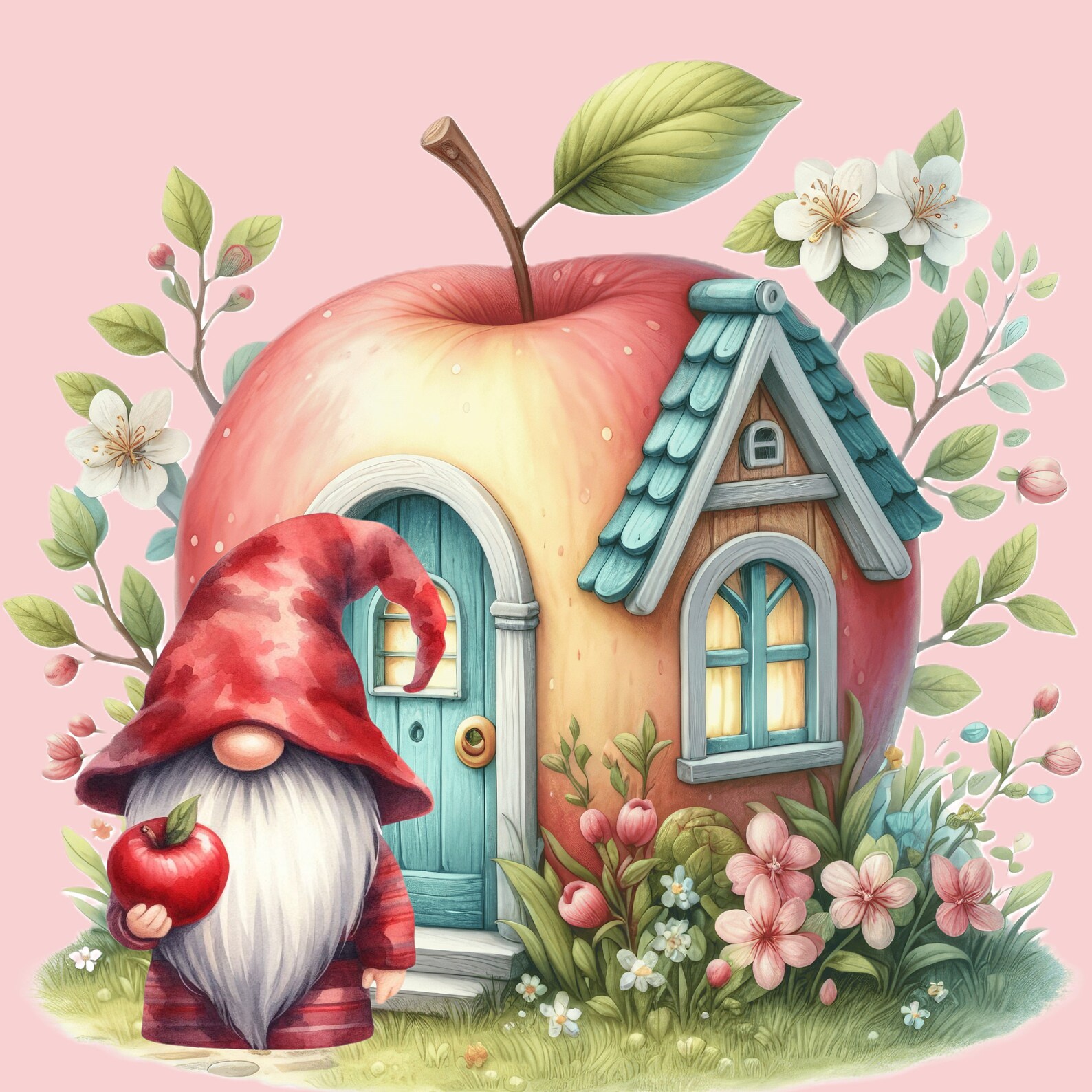 Fruit Gnomes & Fruit Homes Home Decor Blocks PART 2 - Etsy