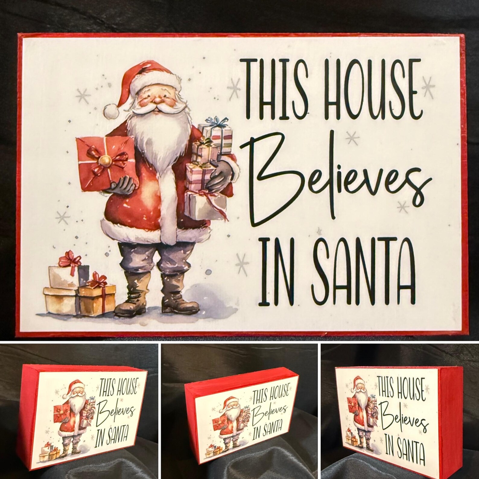 Christmas Home Decor Blocks - Etsy