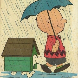 Peanuts Rainy Day Home Decor Blocks - Etsy