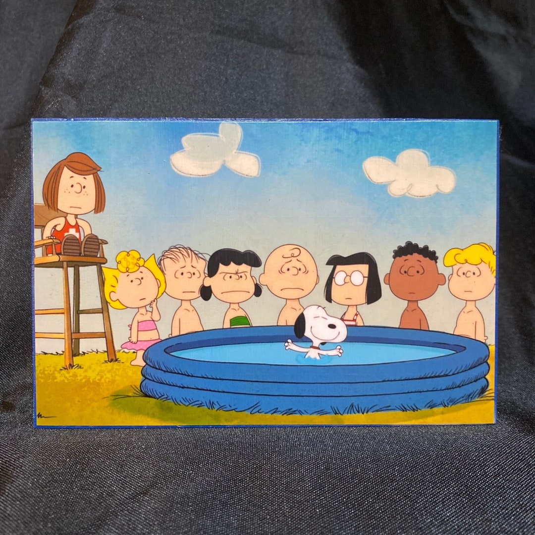 Peanuts Summertime Swimming Fun Home Decor Block - Etsy