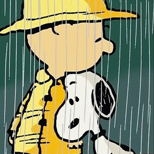 Peanuts Rainy Day Home Decor Blocks - Etsy