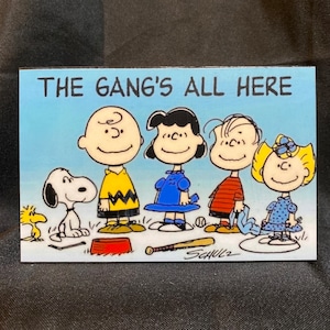 The Gangs All Here Peanuts Home Decor Block - Etsy