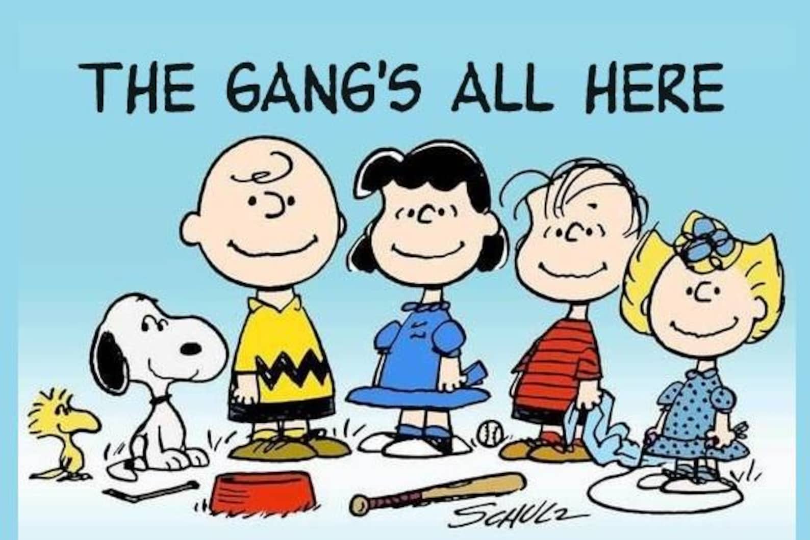 The Gang Peanuts Home Decor Block - Etsy