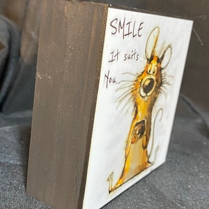 Smile Mouse Decor Block - Etsy