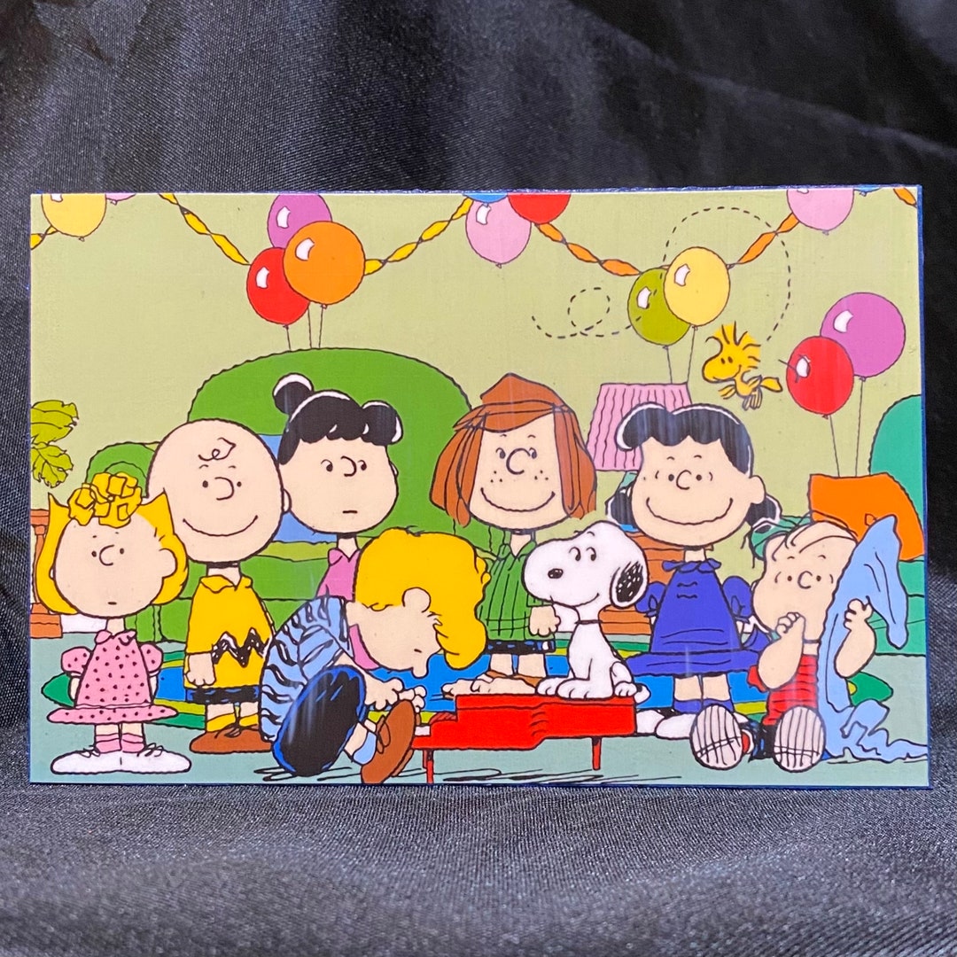 Peanuts Party Home Decor Block - Etsy
