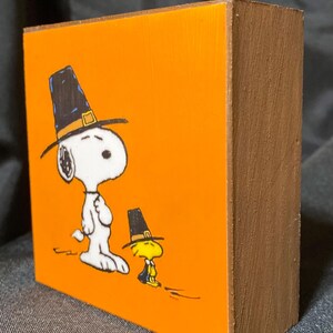 Snoopy Fall Home Decor Blocks - Etsy