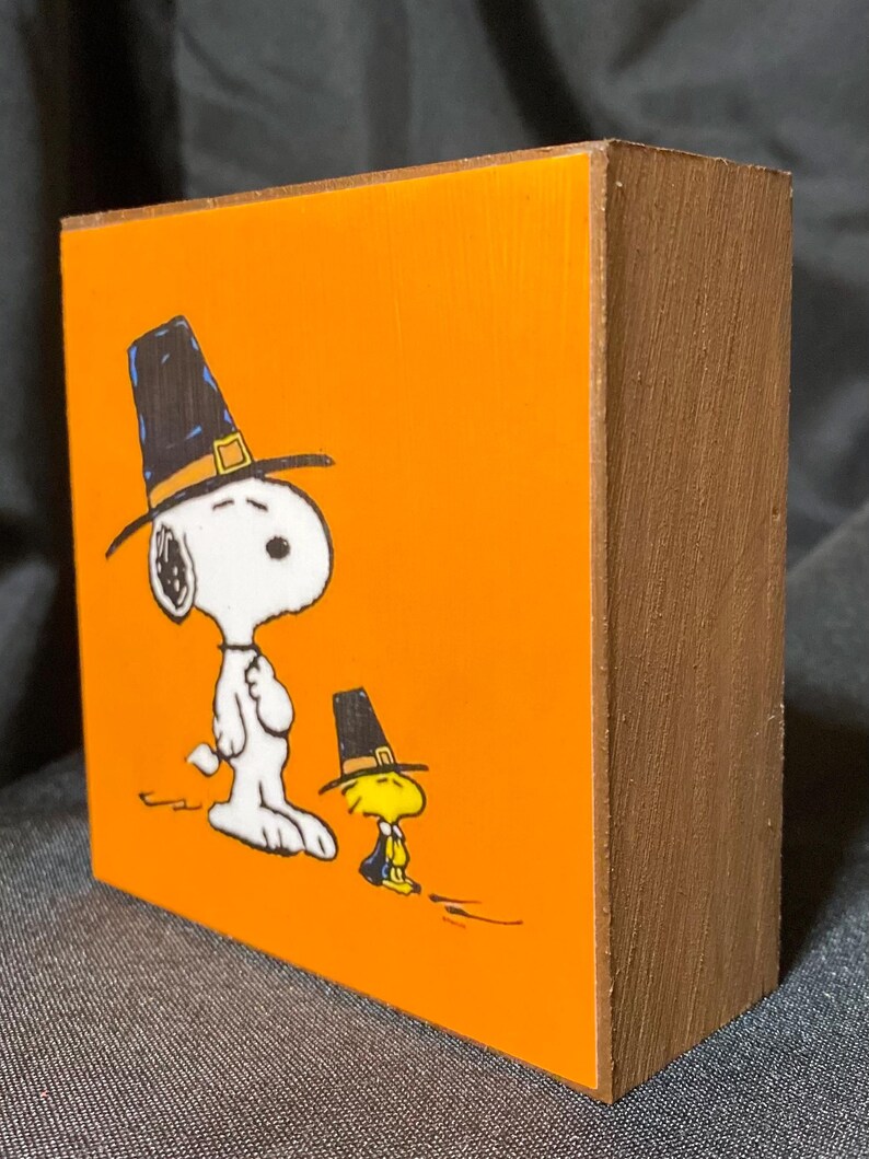Snoopy Fall Home Decor Blocks - Etsy