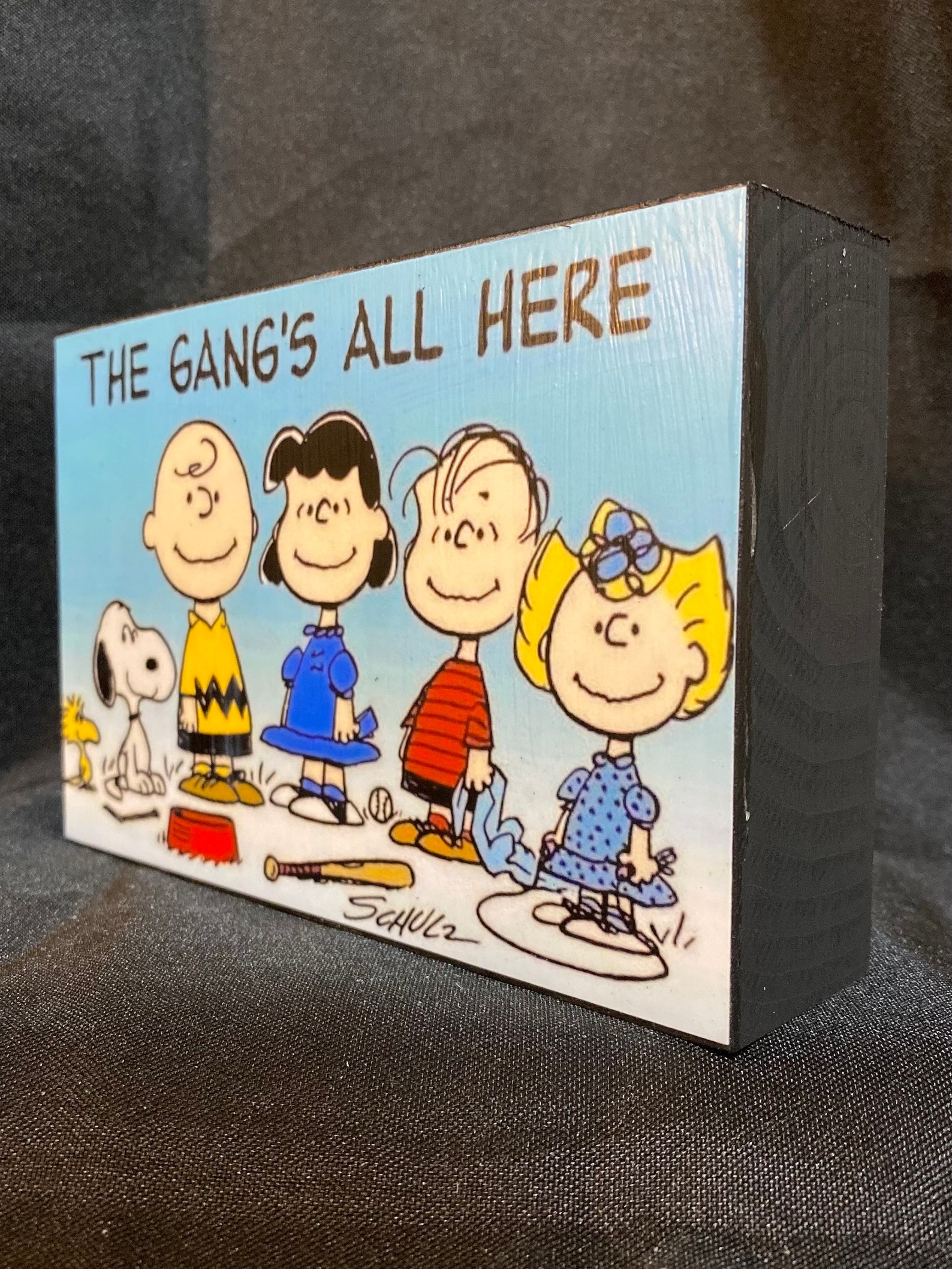 The Gang Peanuts Home Decor Block - Etsy
