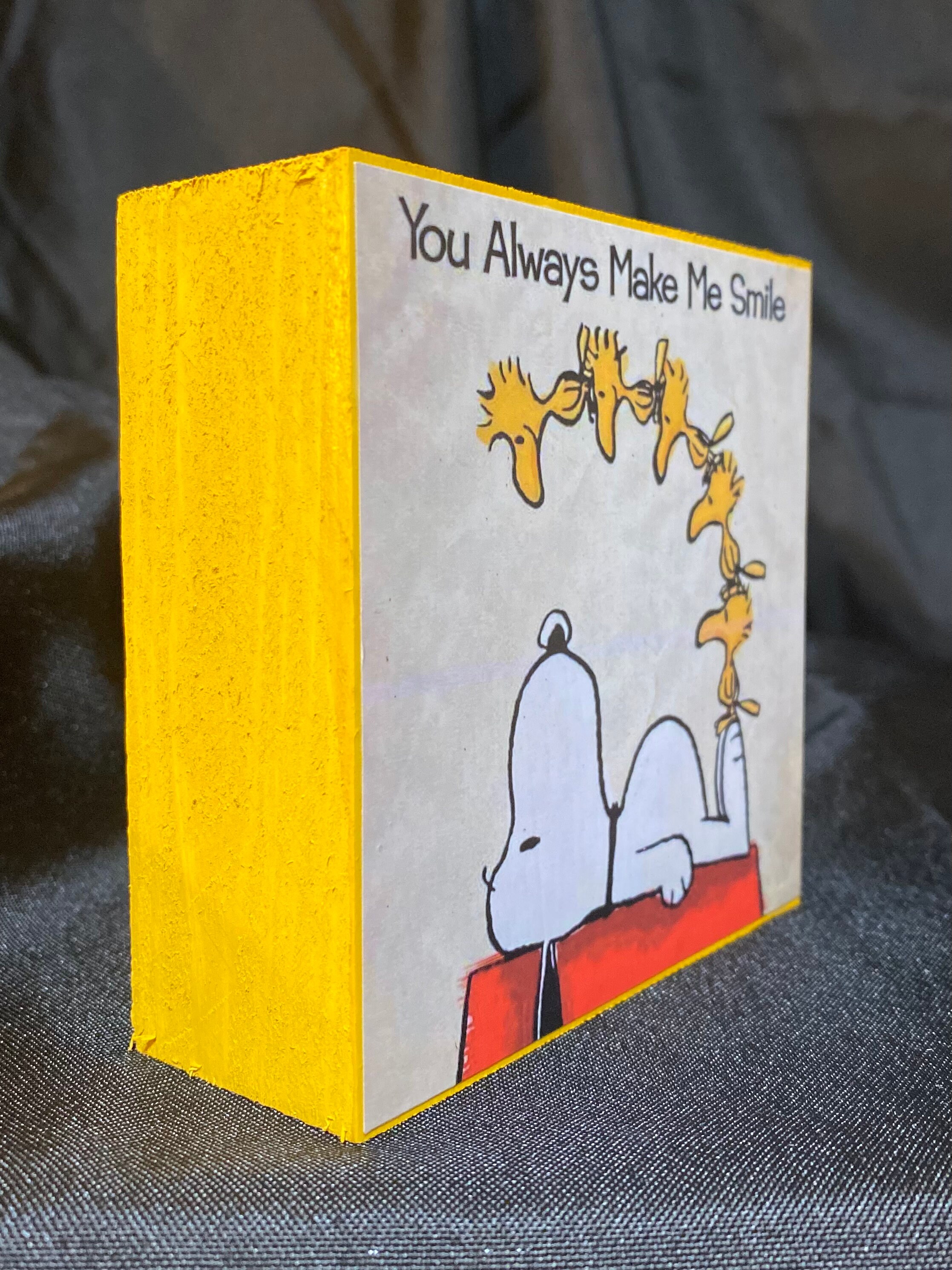 Snoopy and Woodstock Home Decor Blocks - Etsy