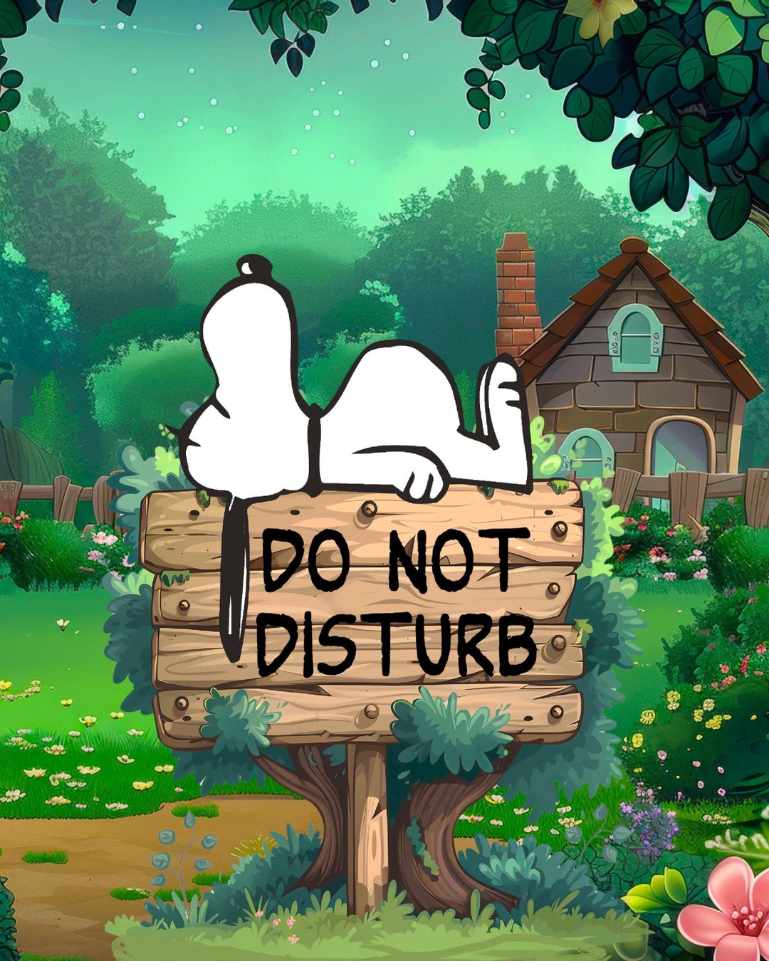 Do Not Disturb Snoopy Home Decor Block - Etsy