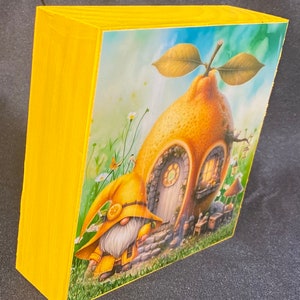 Fruit Gnomes & Fruit Homes Home Decor Blocks PART 2 - Etsy