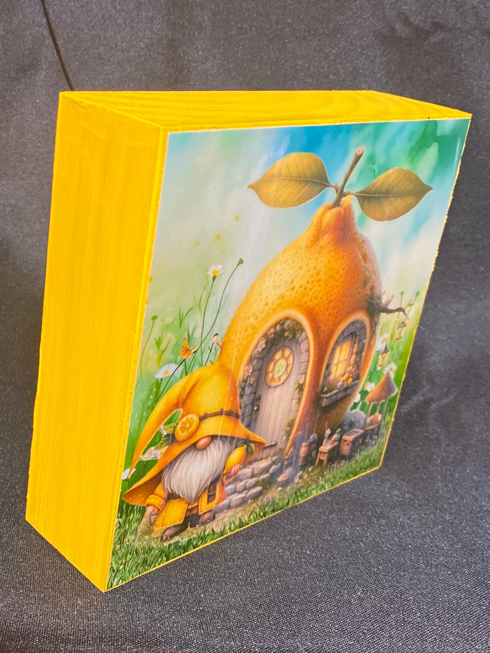 Fruit Gnomes & Fruit Homes Home Decor Blocks PART 2 - Etsy