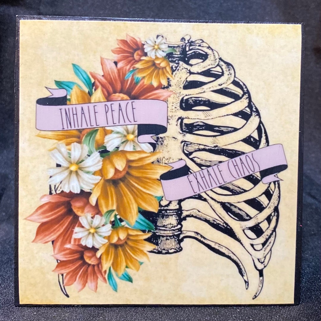 Vintage Floral Ribcage Home Decor Block - Etsy