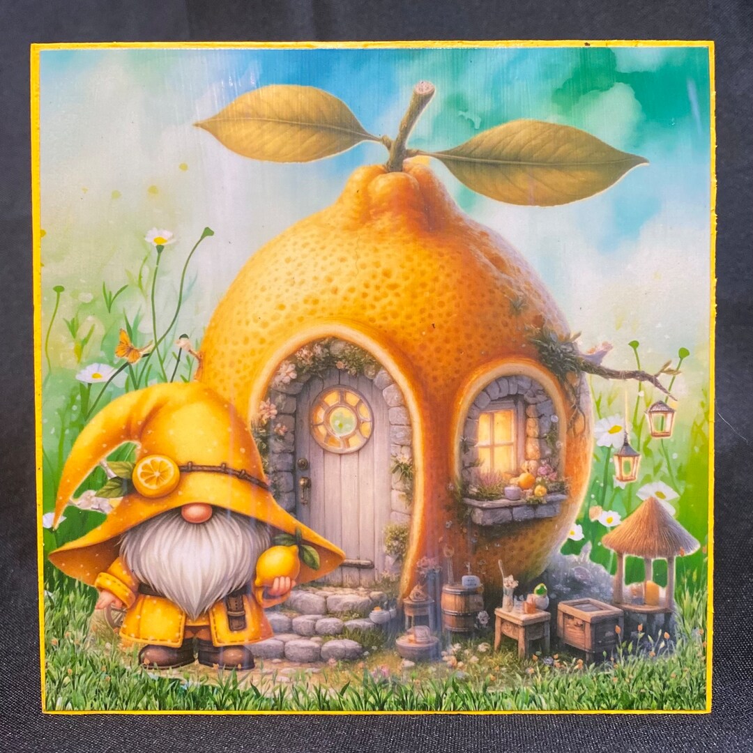 Fruit Gnomes & Fruit Homes Home Decor Blocks PART 2 - Etsy