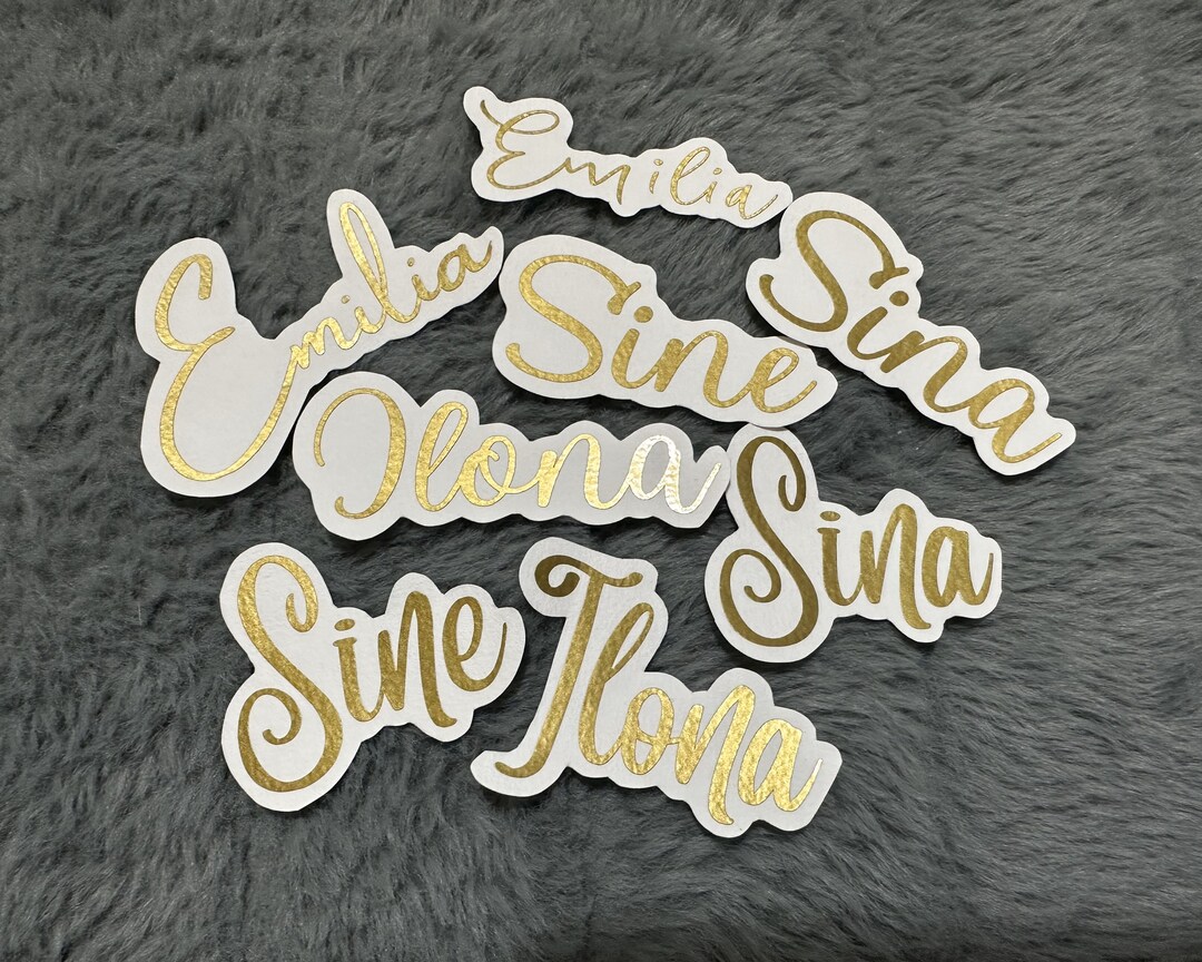 DIY Custom Gold Metallic Vinyl Sticker Decoration Waterproof High ...