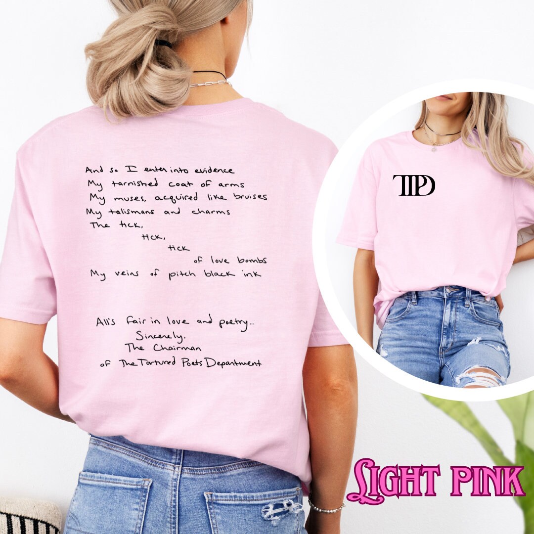 The Tortured Poets Department Tee Shirt Gift for Fan TS New Album Shirt ...
