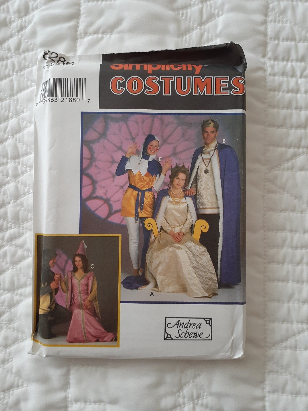 Vintage Simplicity Royal Court Costume Pattern 8286 1994, by Andrea ...