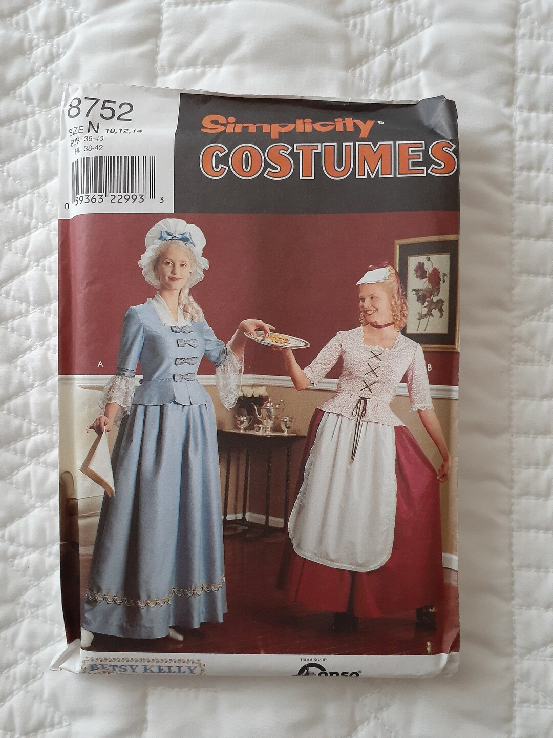Vintage Simplicity Misses Colonial Costume Pattern #8752 (1999), by ...
