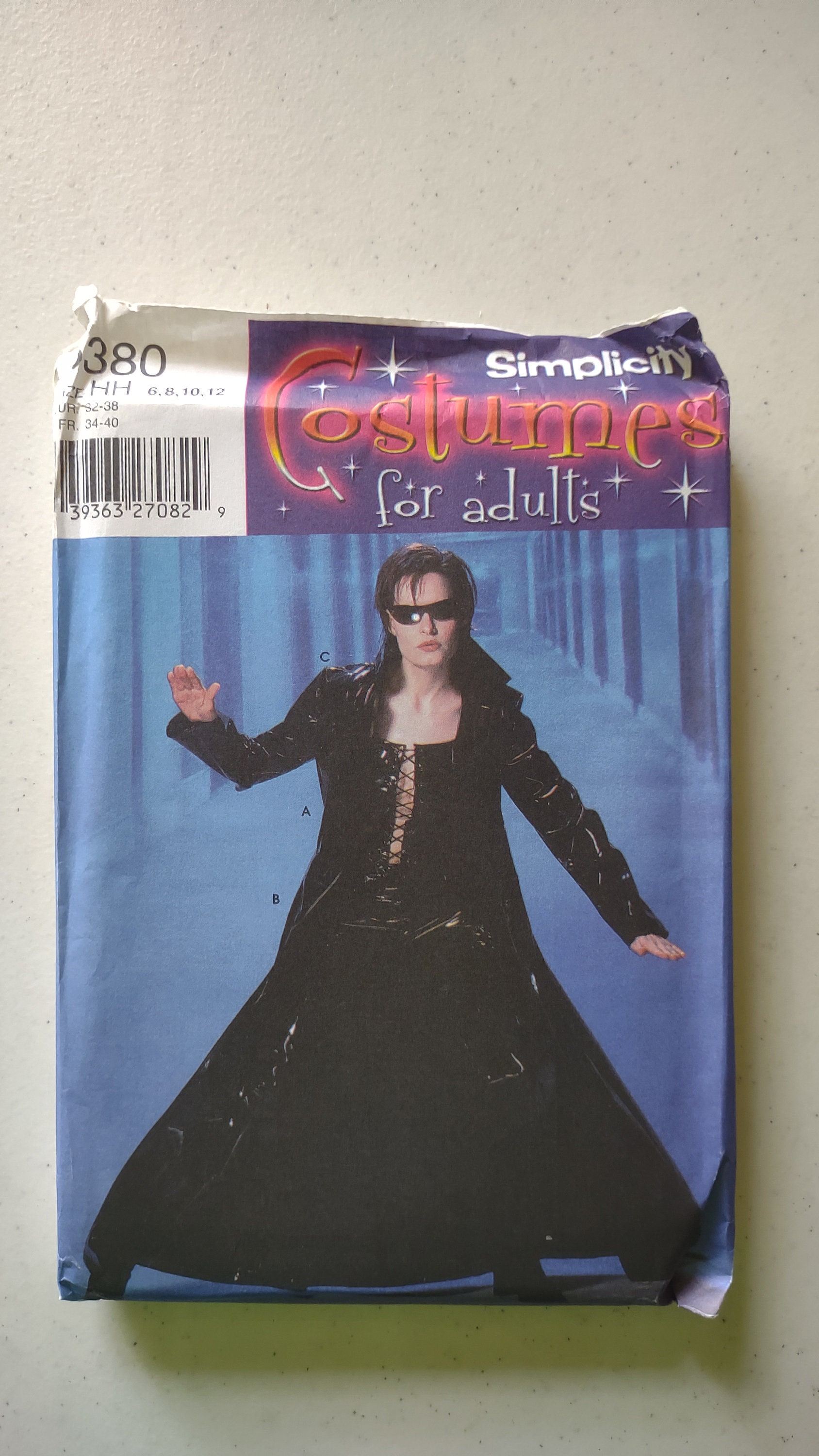 Vintage Simplicity Trinity Matrix Costume Pattern #5380 - Etsy