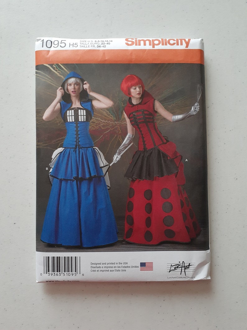 Simplicity Tardis Lady Bug Steampunk Victorian Costume Pattern 1095 by ...