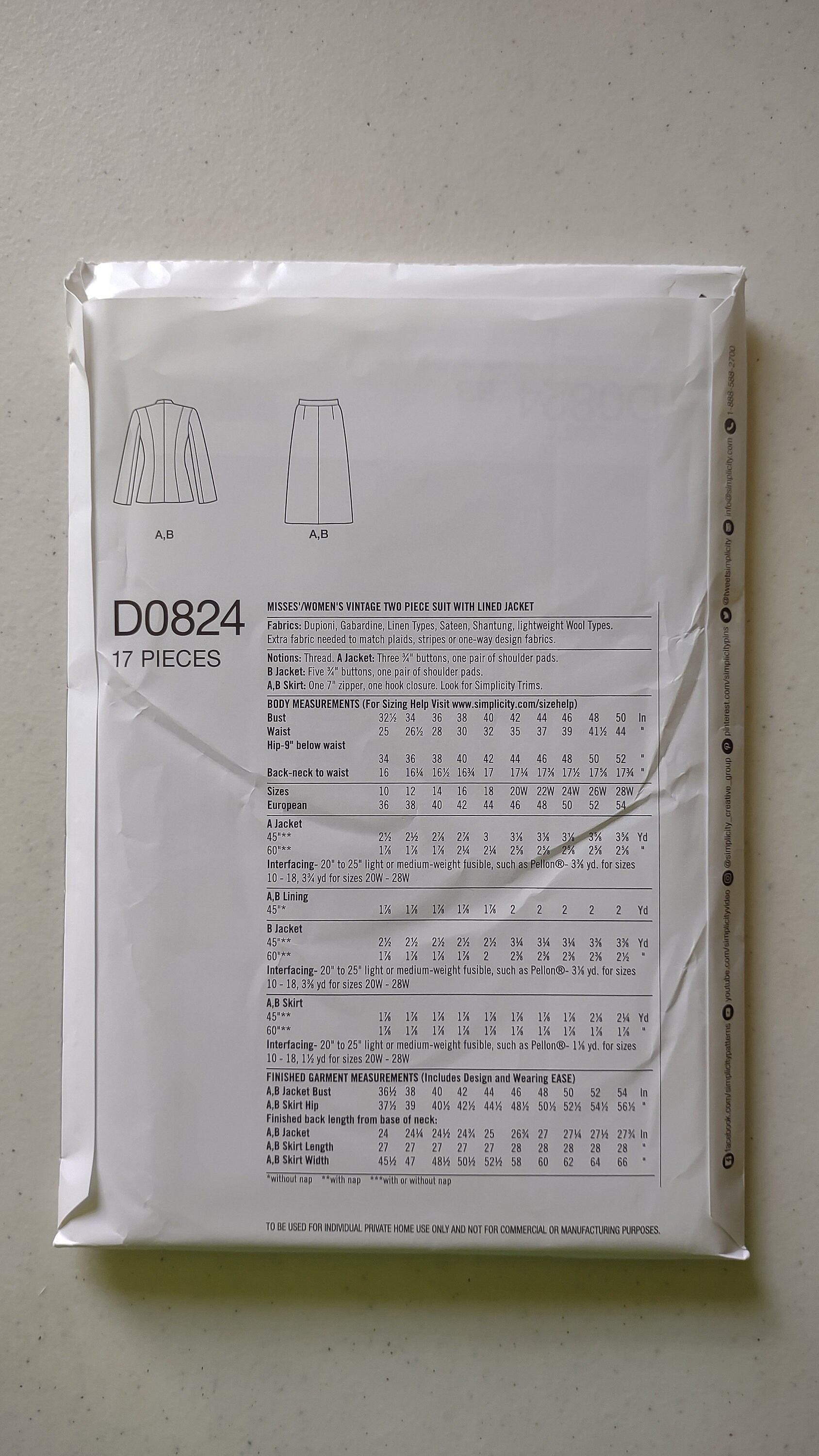 Simplicity 90th Anniversary 1940s Women's Dress Suit Pattern 0824 - Etsy