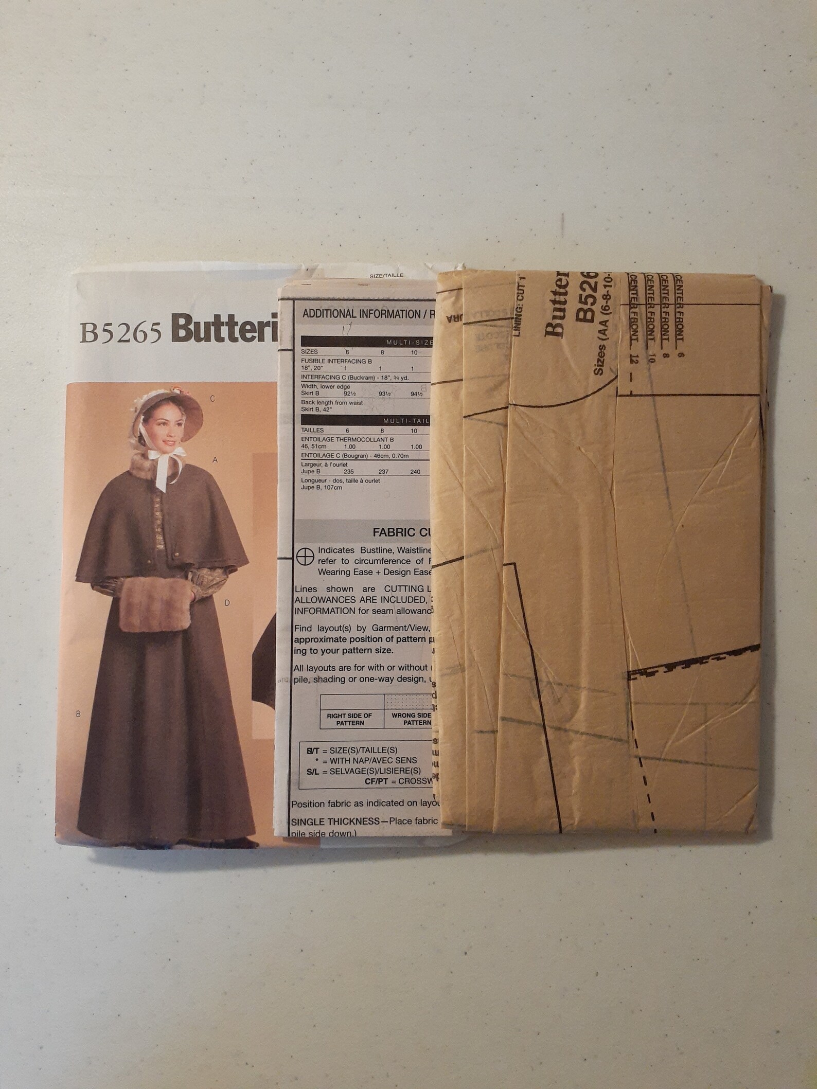 Butterick Making History Women's Victorian Outerwear Traveling Pattern ...