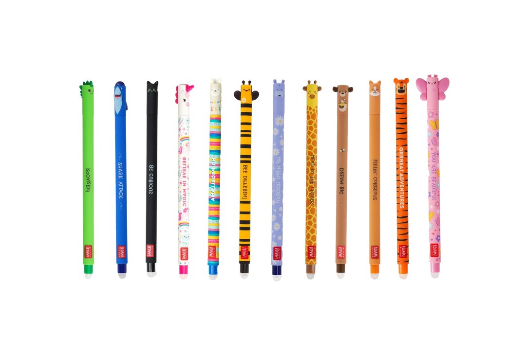 LEGAMI 12 Pack Erasable Gel Pens With Thermo-sensitive Ink, Range of ...