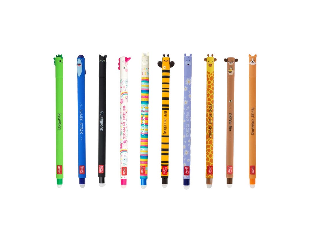 LEGAMI 10 Pack Erasable Gel Pens With Thermo-sensitive Ink, Range of ...