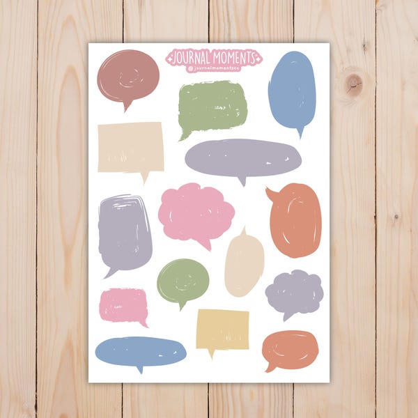 "speech Bubble Stickers" - Etsy