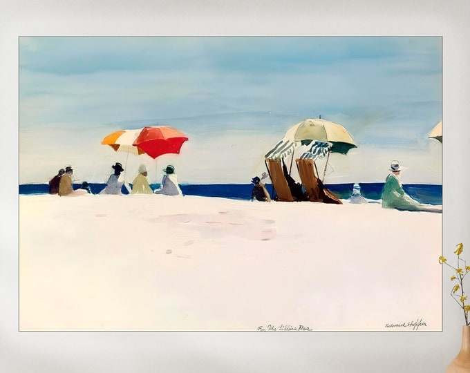 Original Vintage Print 1993 by Edward Hopper the Dory Two Lights Maine ...