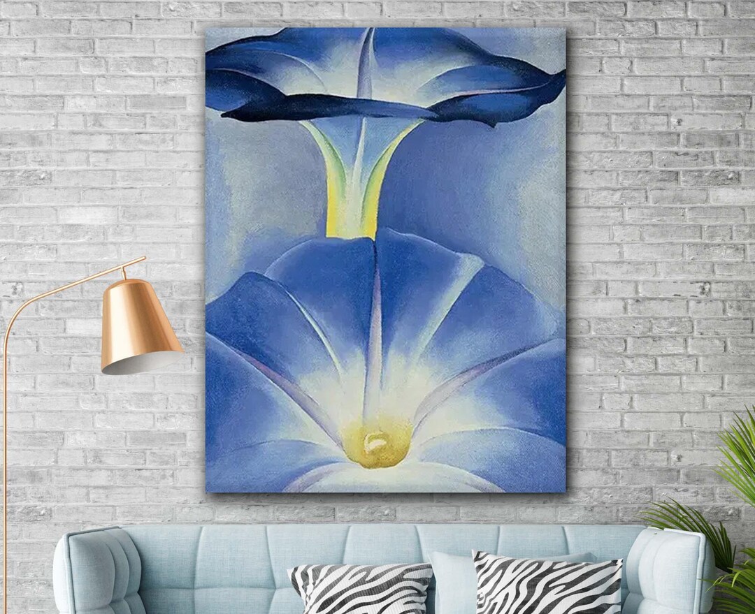 Georgia O'keeffe Blue Morning Glories Canvas Print: Modern Art ...