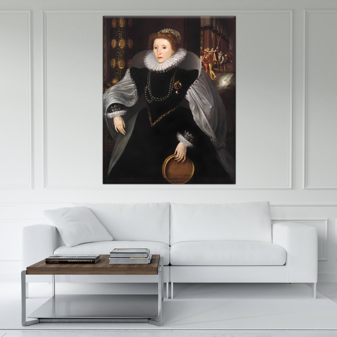 Sieve Portrait of Queen Elizabeth I Queen Elizabeth Wall Art, Elizabeth ...