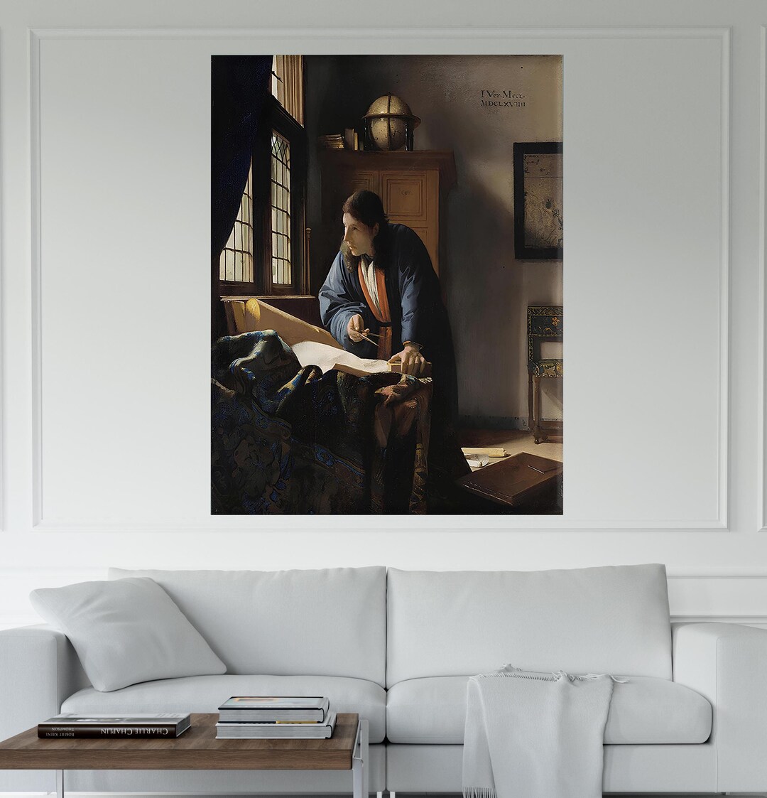 Johannes Vermeer: the Geographer, Johannes Vermeer Wall Art, Vermeer ...