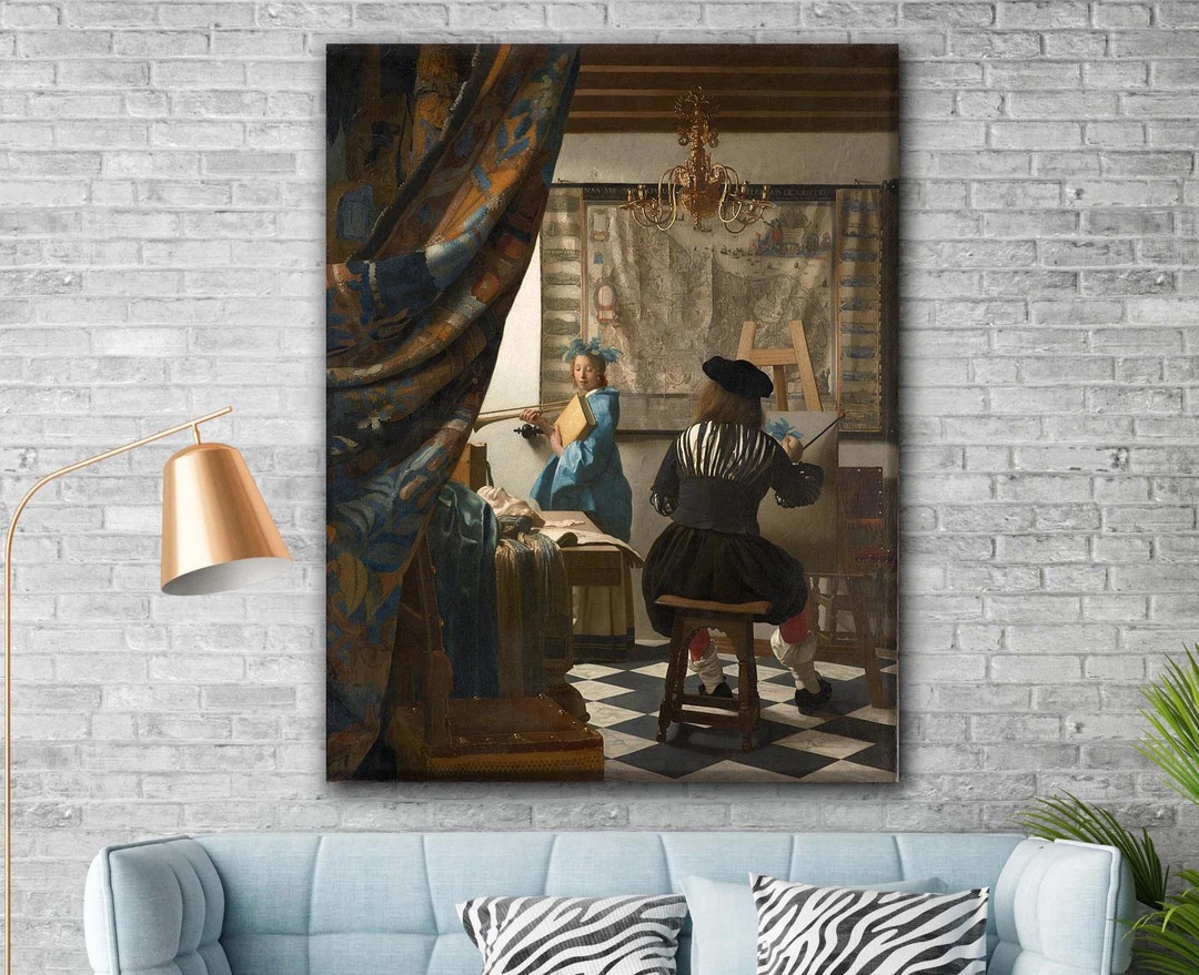 Johannes Vermeer: the Art of Painting, Johannes Vermeer Wall Art ...
