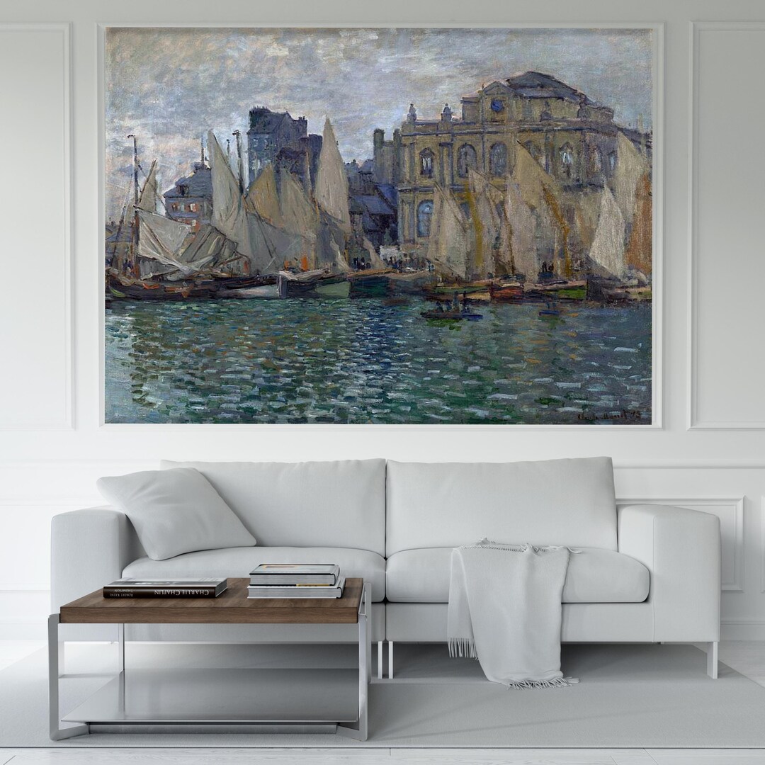 Claude Monet 'view of Le Havre' Canvas Print: French Impressionist Art ...
