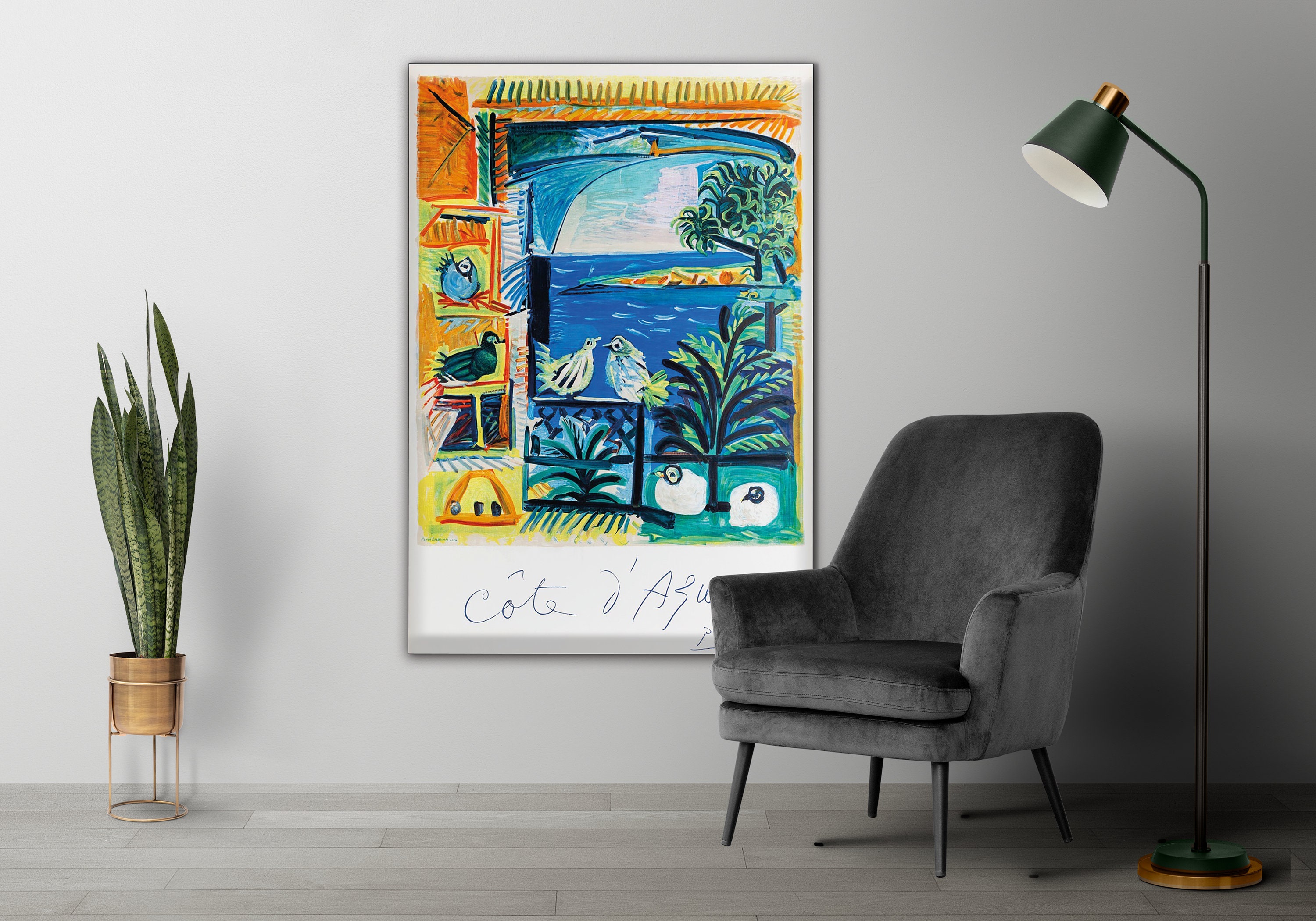 Picasso Cote D'azur 1966 by Pablo Picasso, Picasso Artworks, Picasso ...