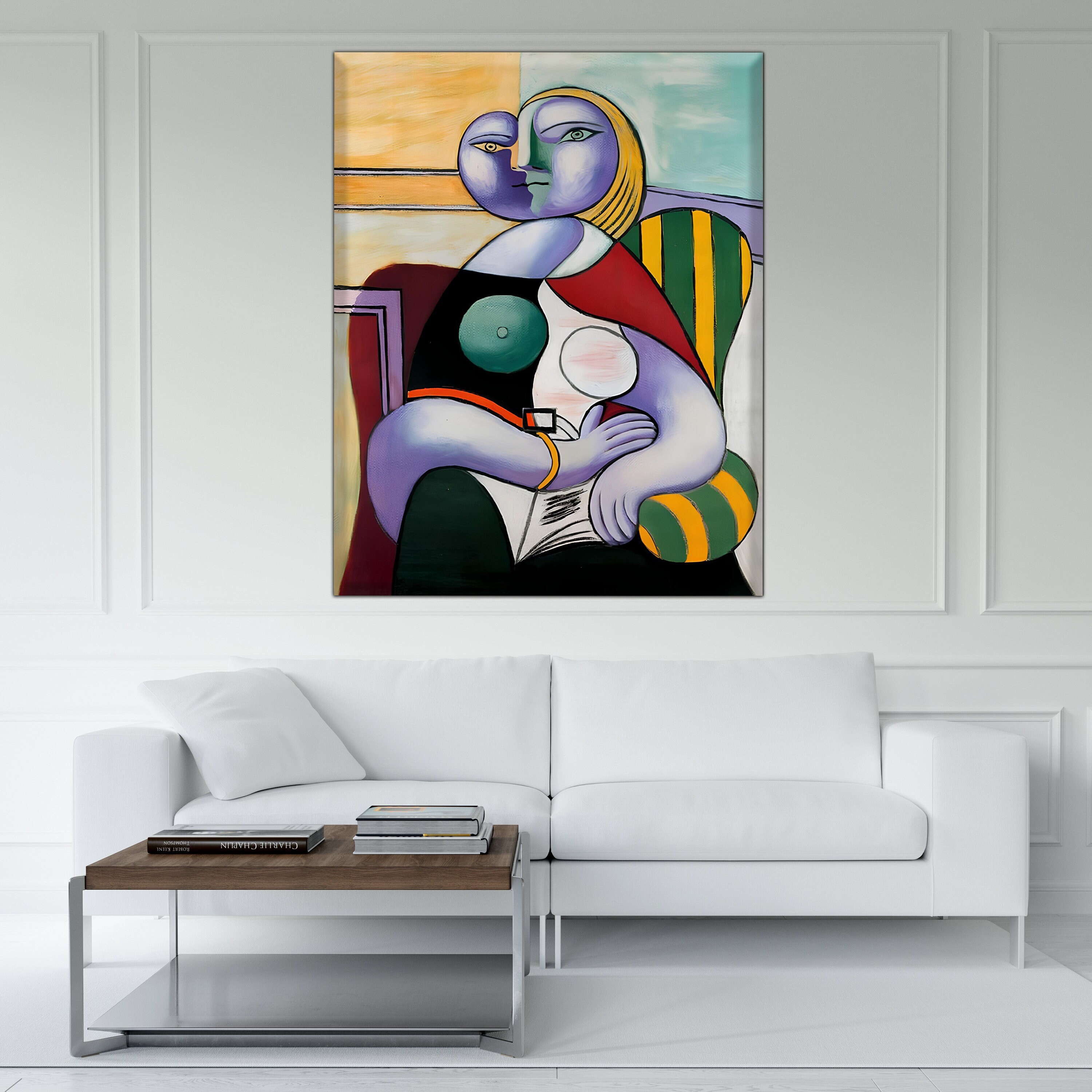 Reading, 1932 by Pablo Picasso, Picasso Canvas Decor, Picasso Poster ...