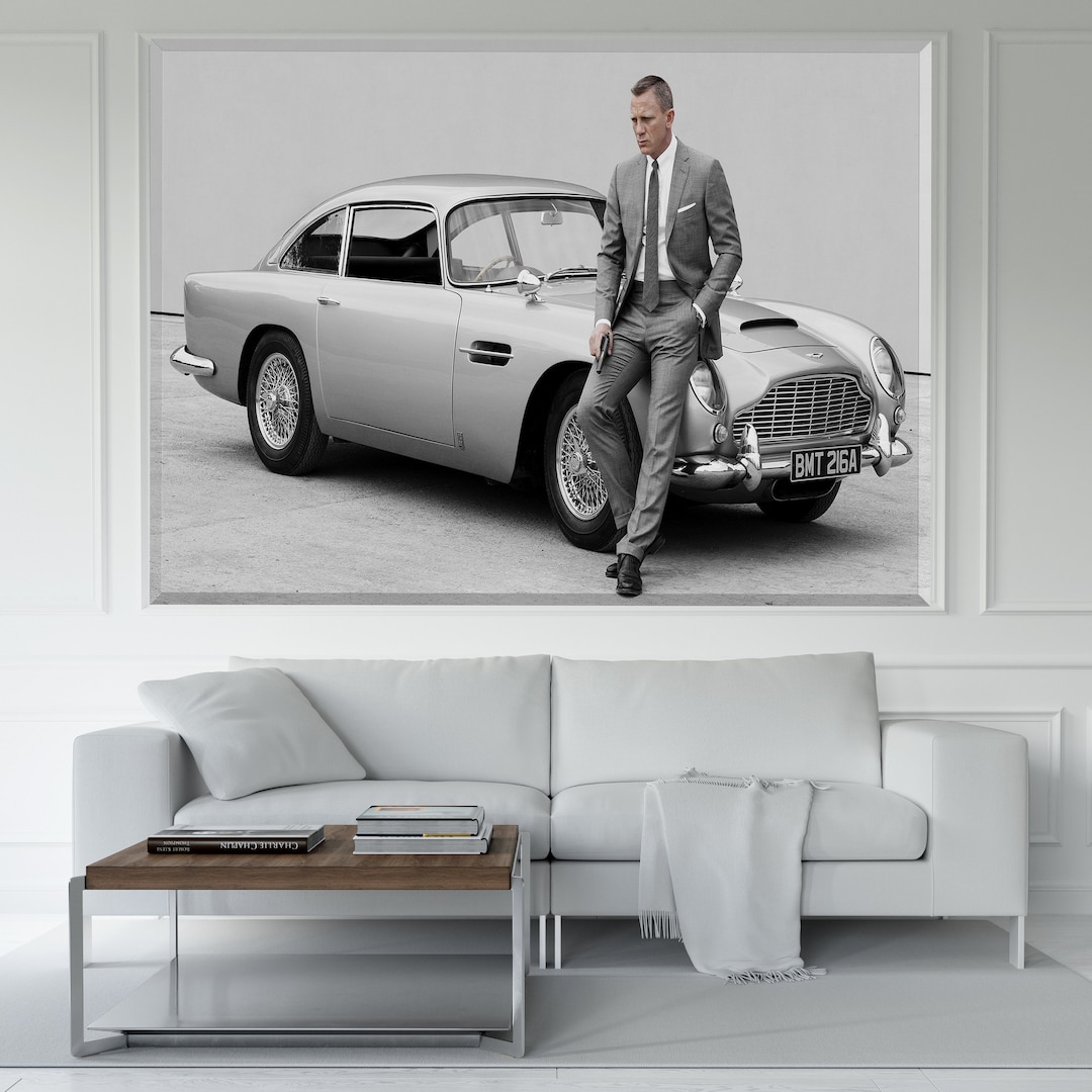 James Bond Daniel Craig Wall Art Print,james Bond Poster,vintage Wall ...