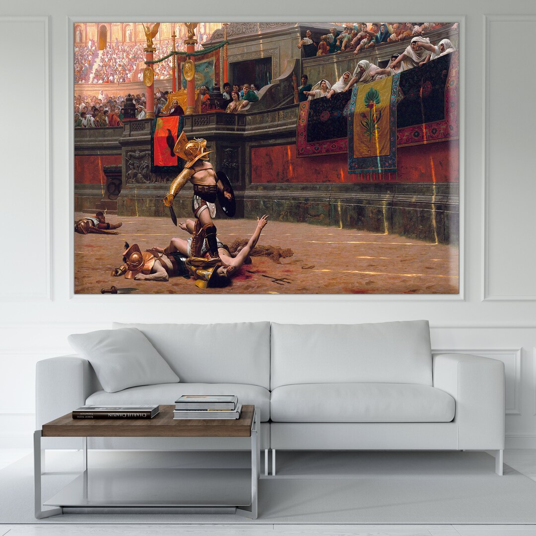 Jean Leon Gerome: Pollice Verso,turned Thumb, 1872 Jean Leon Gerome ...