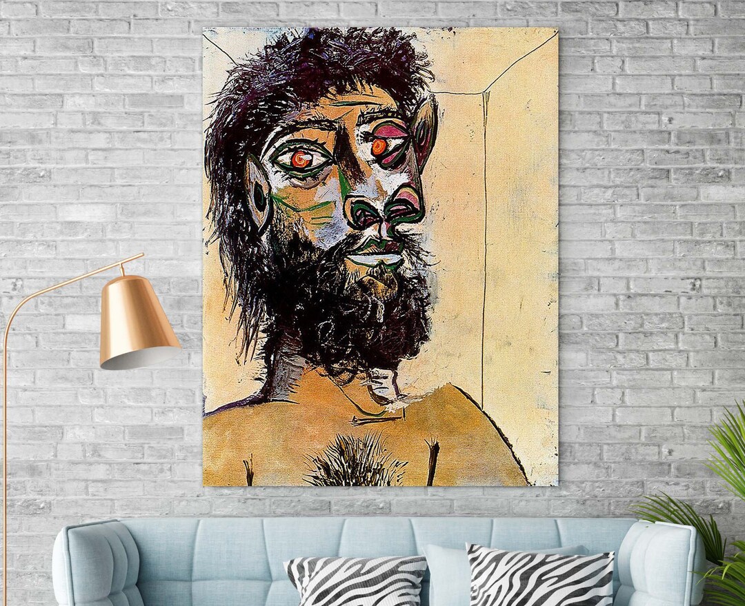 Pablo Picasso, Faun's Head, Picasso Canvas Decor, Picasso Poster ...