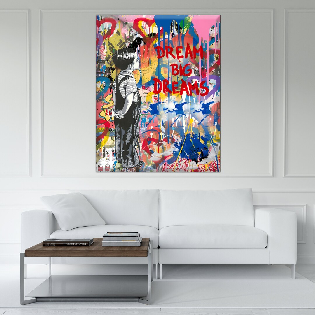 Banksy Dream Big Dreams Banksy Dream Big Dreams Canvas Pop Culture