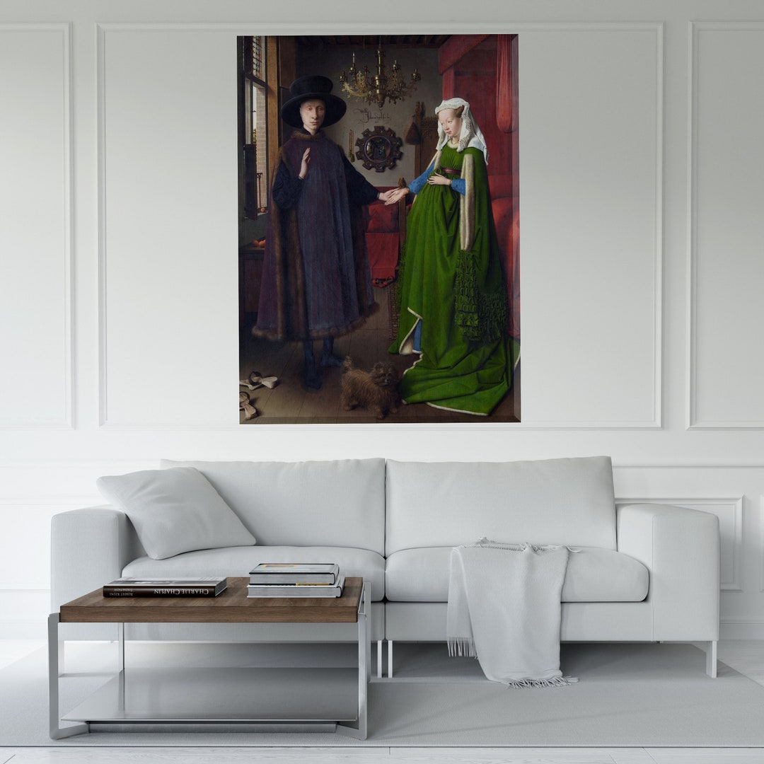 The Marriage of Arnolfini Jan Van Eyck Canvas Wall Art, Arnolfini ...