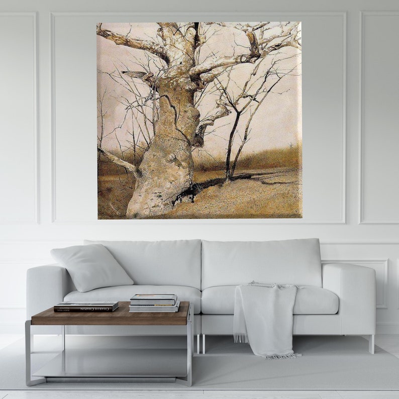Andrew Wyeth, Sycamore, Andrew Wyeth Wall Art, Andrew Wyeth Canvas ...